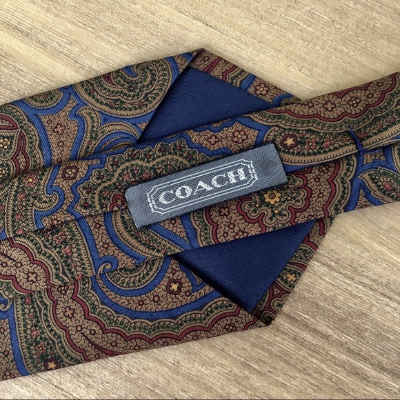 Coach | Accessories | Coach Silk Paisley Tie | Poshmark